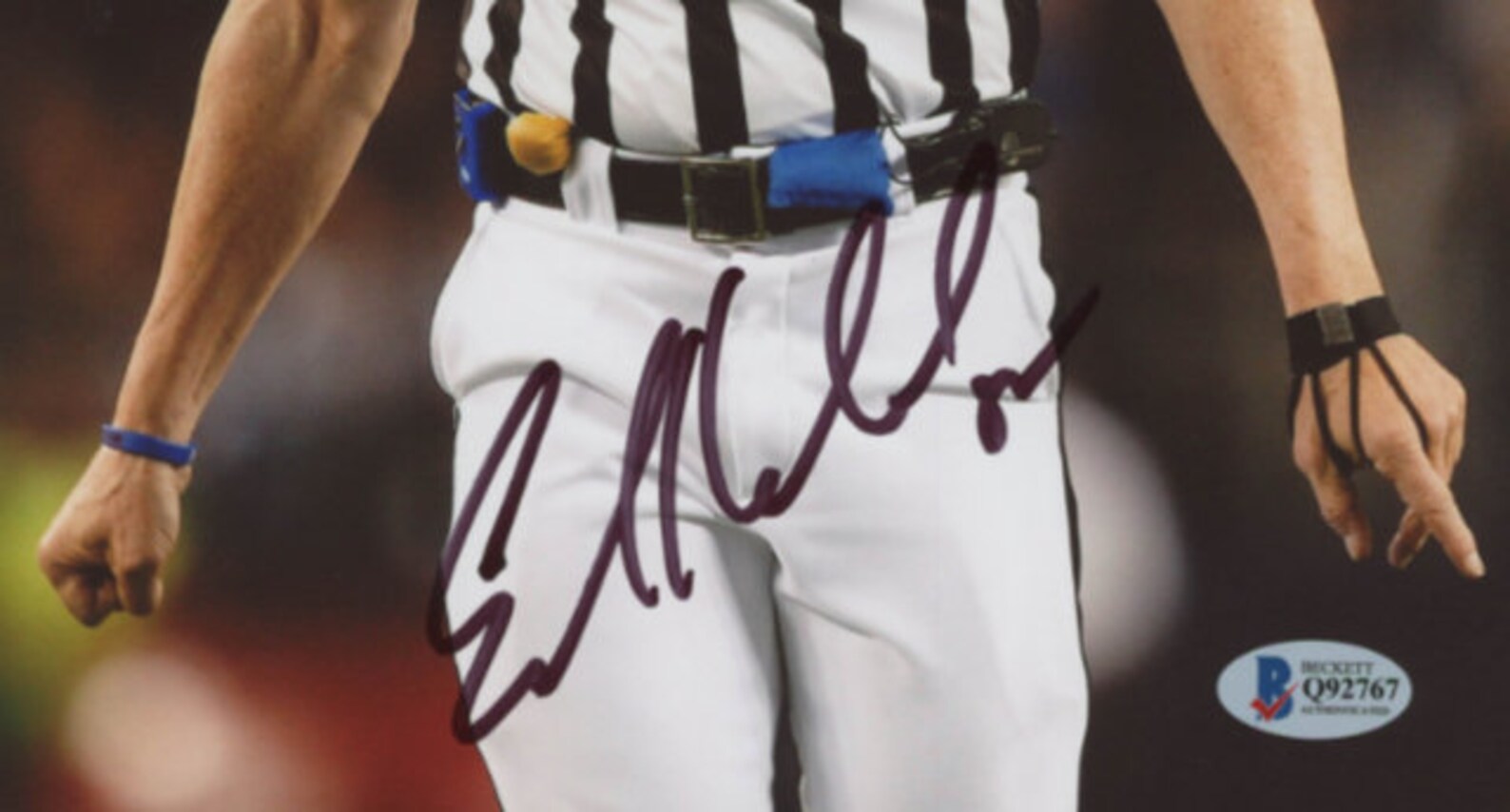 Ed Hochuli Autographed 8x10 Photo NFL Referee Certified by Beckett COA ...