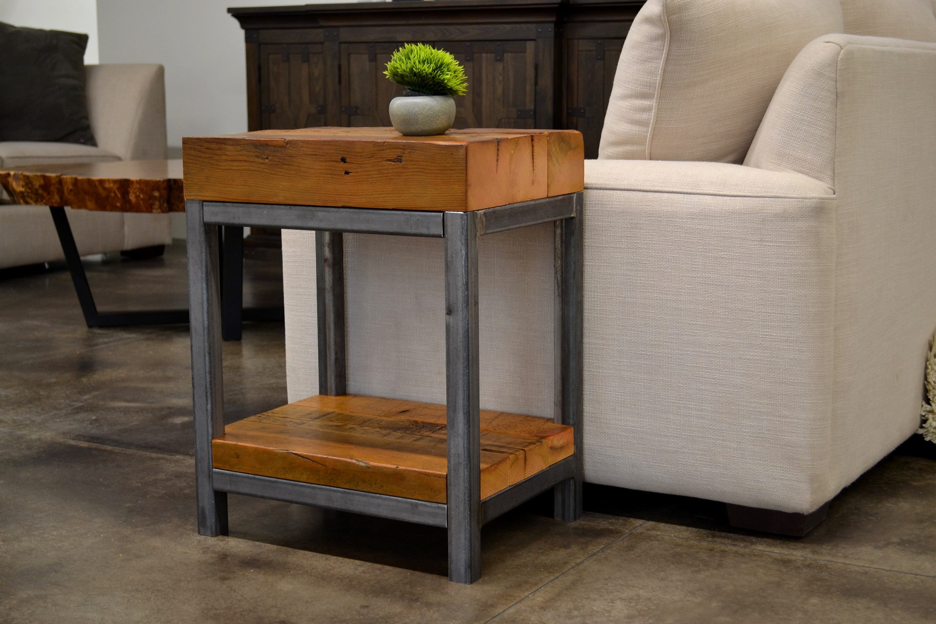 Barn Beam Table Farm Style Table Rustic Table Cabin Table | Etsy