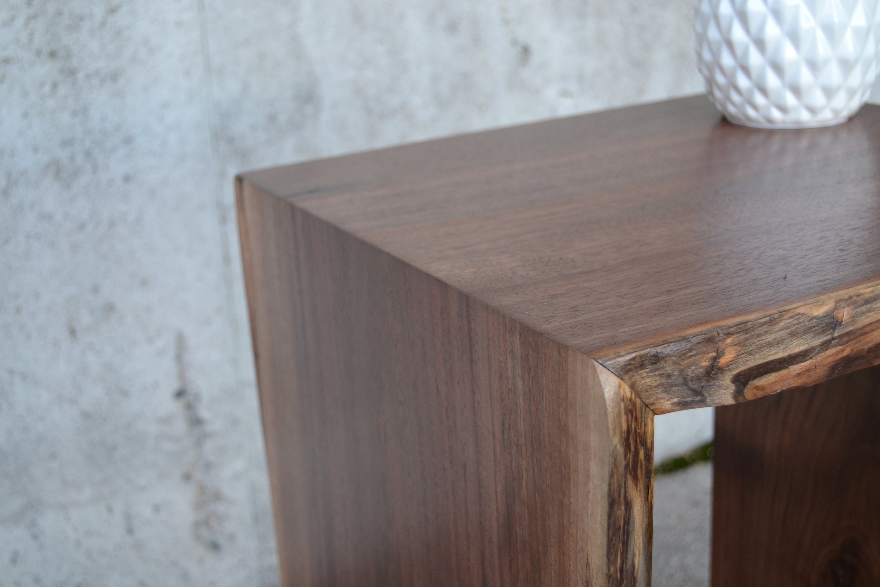 Unique Wood Cube Accent Table - Etsy