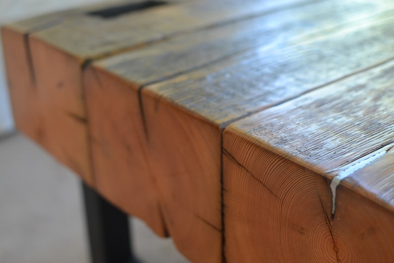 Barn Beam Table Cabin Table. Farm House Table Farm Style | Etsy Canada