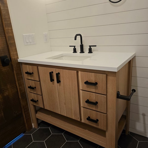 White Oak Vanity - Etsy