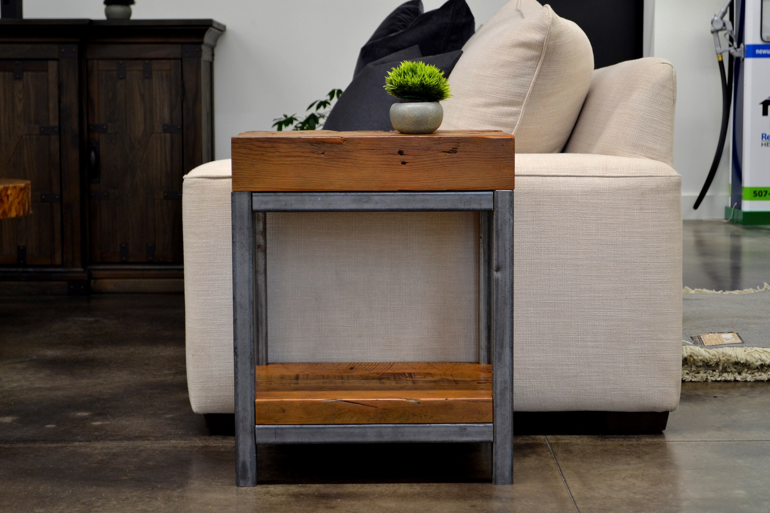 Barn Beam Table Farm Style Table Rustic Table Cabin Table | Etsy