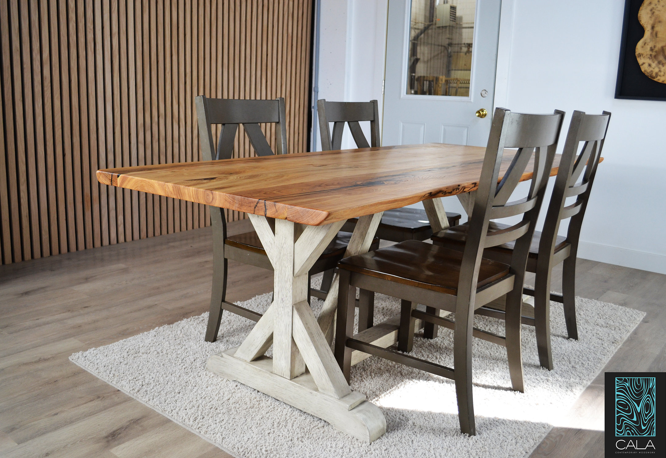 Live Edge Dining Table Farm Style Dining Table Solid Dining - Etsy