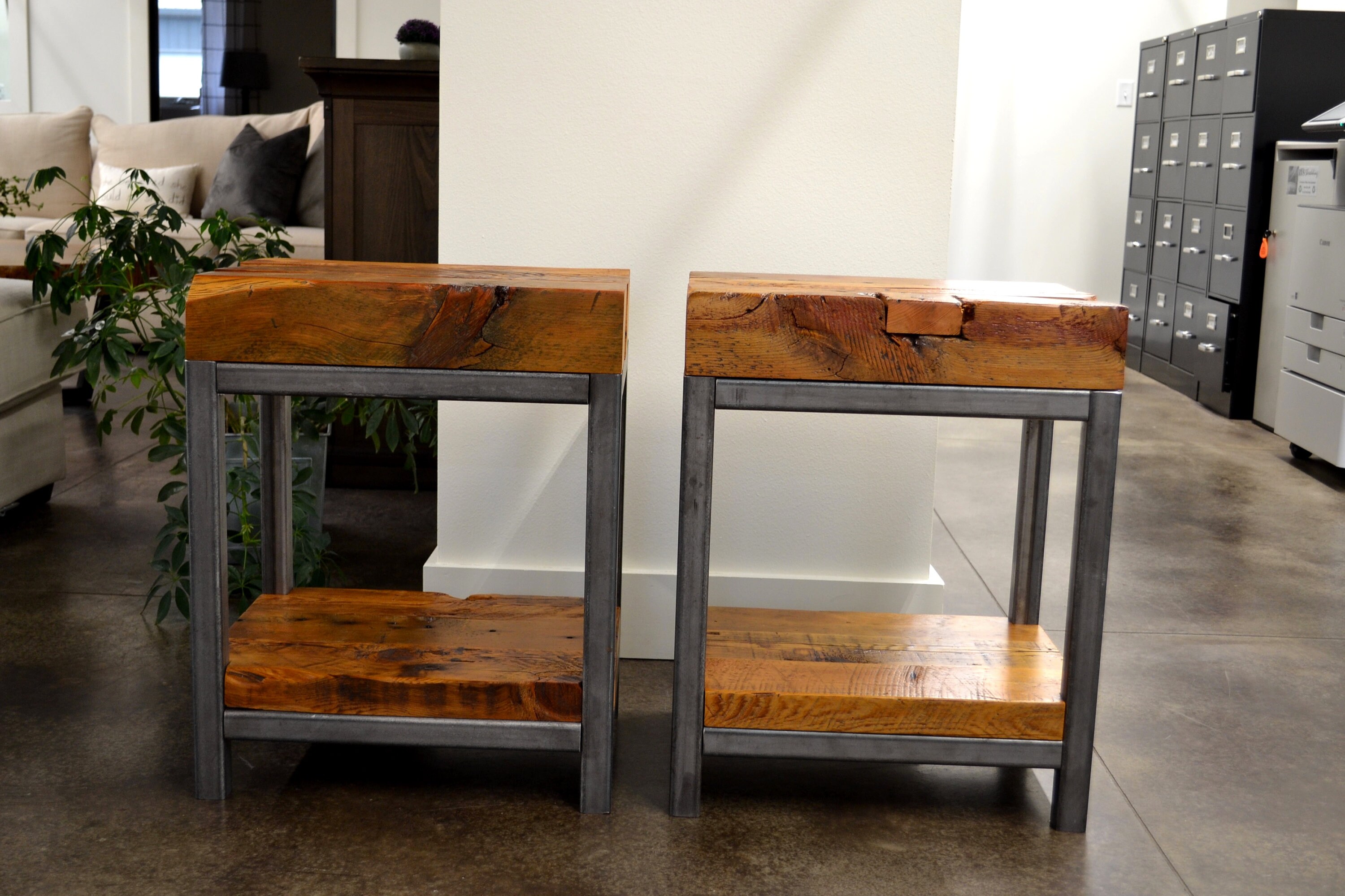 Barn Beam Table Farm Style Table Rustic Table Cabin Table | Etsy