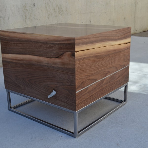 Walnut Cube Coffee Tables - Etsy