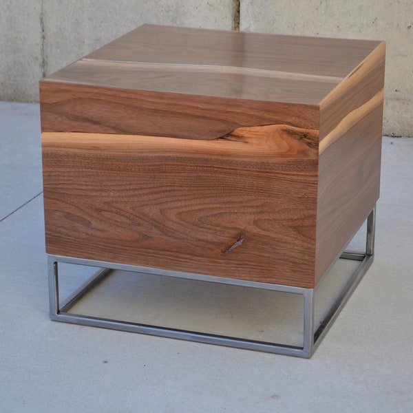 Walnut Cube Coffee Tables - Etsy