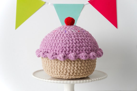 Giant Plush Cupcake Crochet Pattern Jumbo Amigurumi Pattern - Etsy