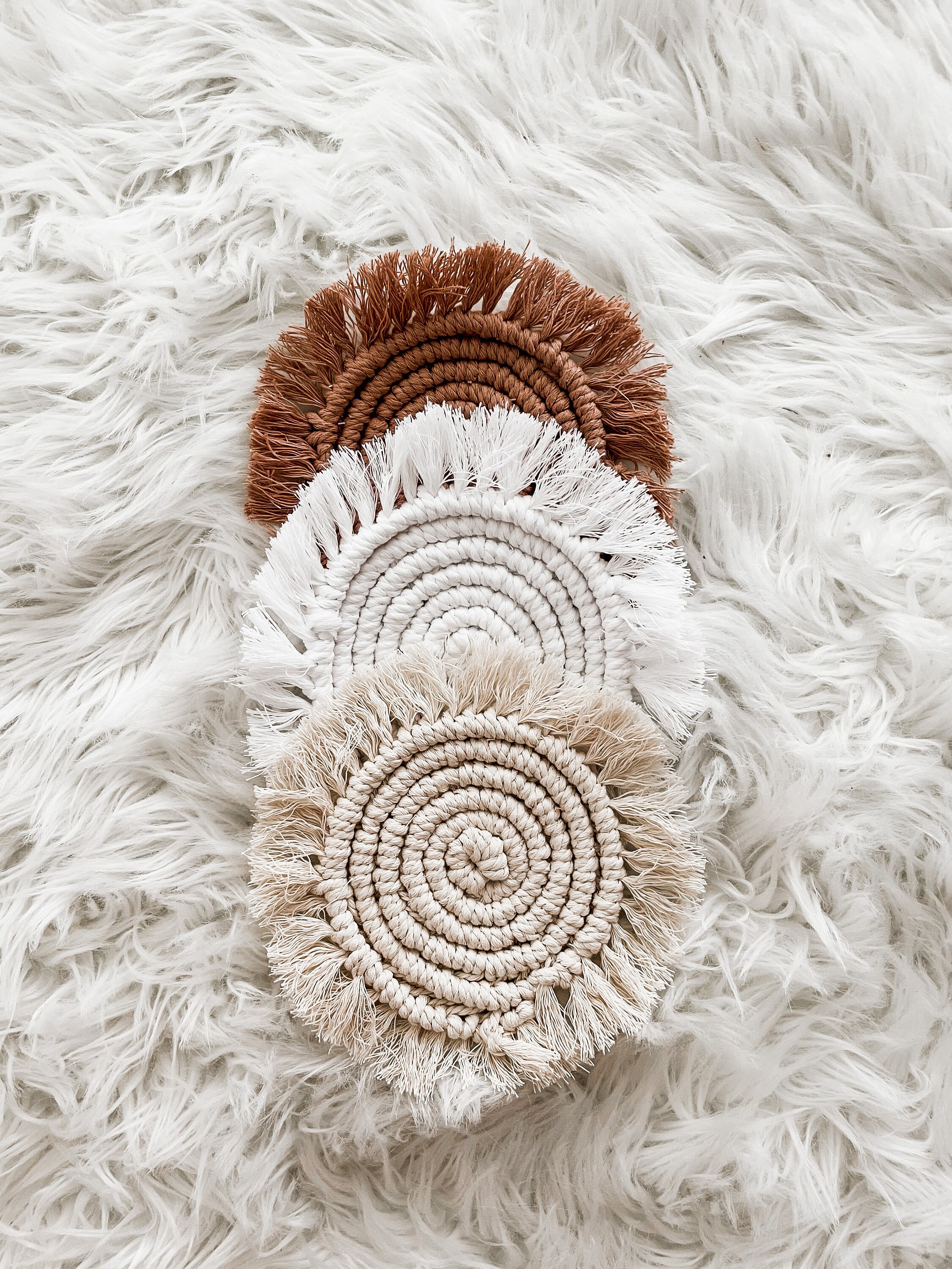 Kitchen & Dining Macrame Cotton Cup Coaster Coasters etna.com.pe