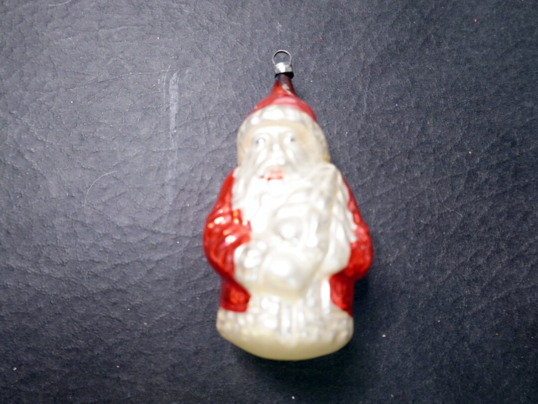 RARE Old Antique German Grumpy Santa Claus Belsnickle Figural Blown ...