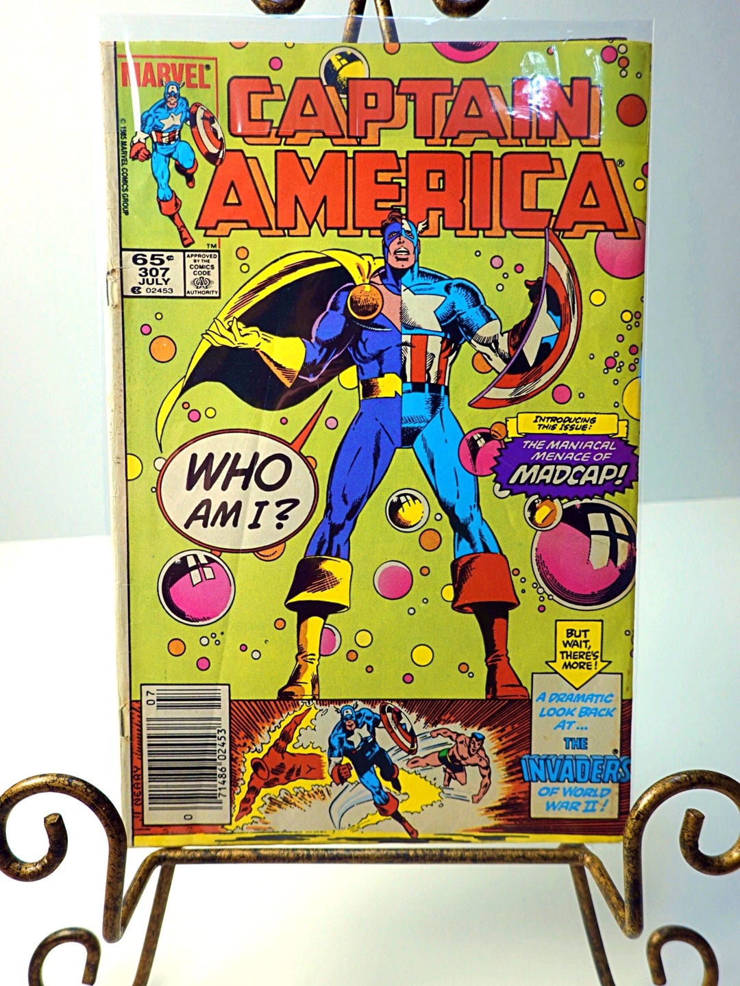 Captain America #307 Comic Book, July 1985 Marvel Newsstand Edition - Etsy
