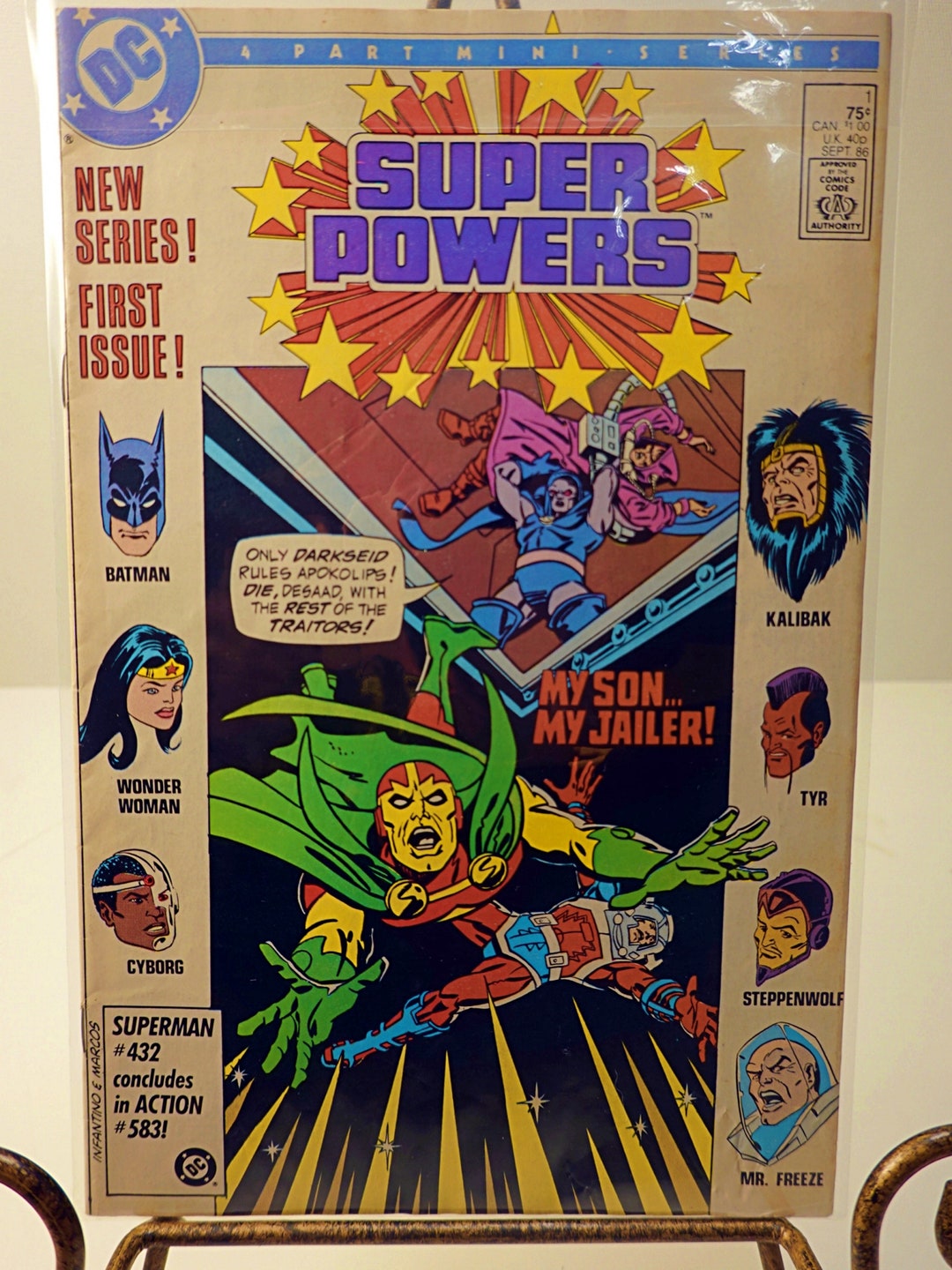 Superpowers Comic Book No 1 of 4 Part Mini Series Sept. 1986 My Son the ...