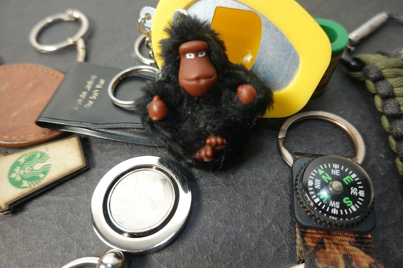Lot of 9 Vintage Functional cool Guy Keychains See Description - Etsy