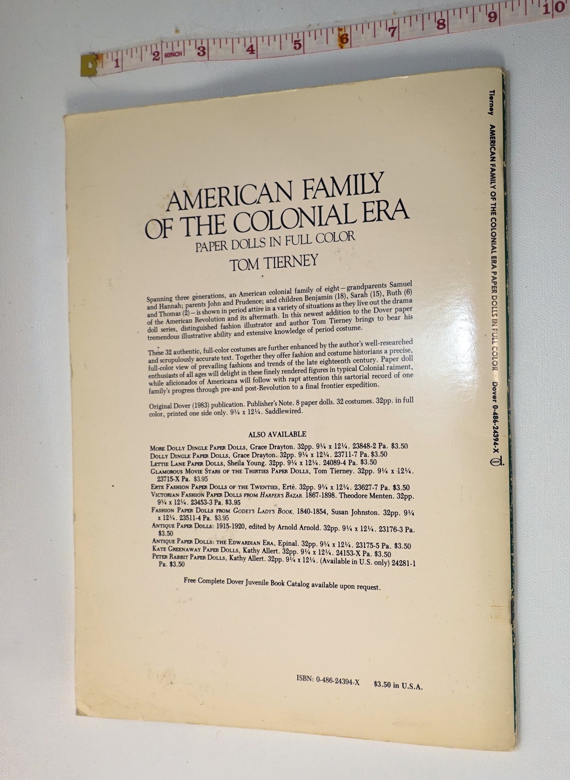 Rare Vintage American Family of the Colonial Era, Paper Dolls in Full ...