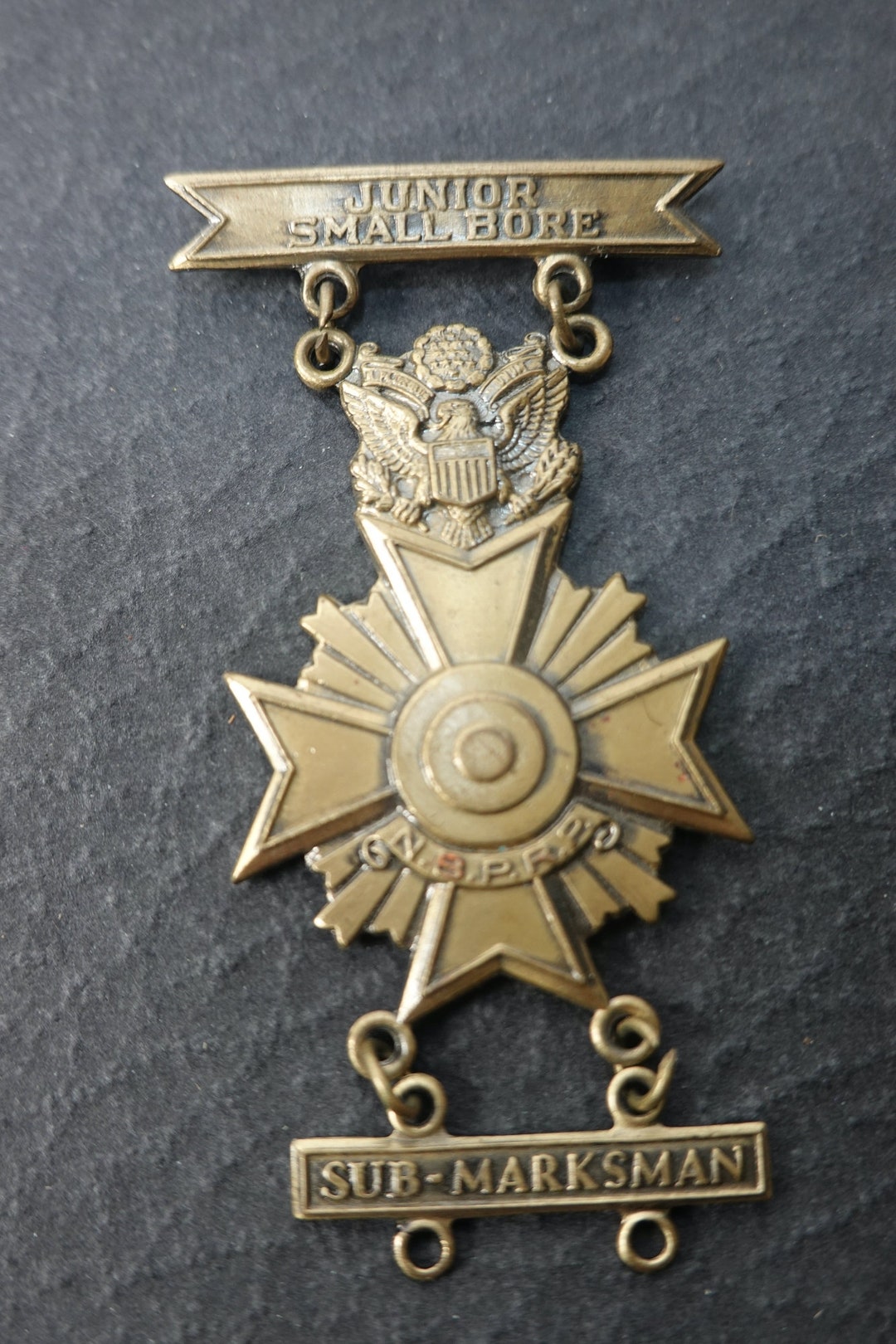 Junior Smallbore Submarksmanship Medal, Has Blackington Stamped on the ...