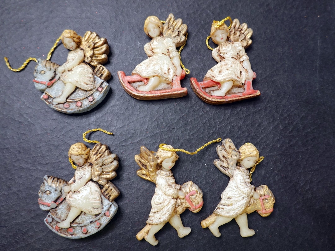 German Wax Angel Christmas Ornaments: Victorian Style, Shabby Chick ...
