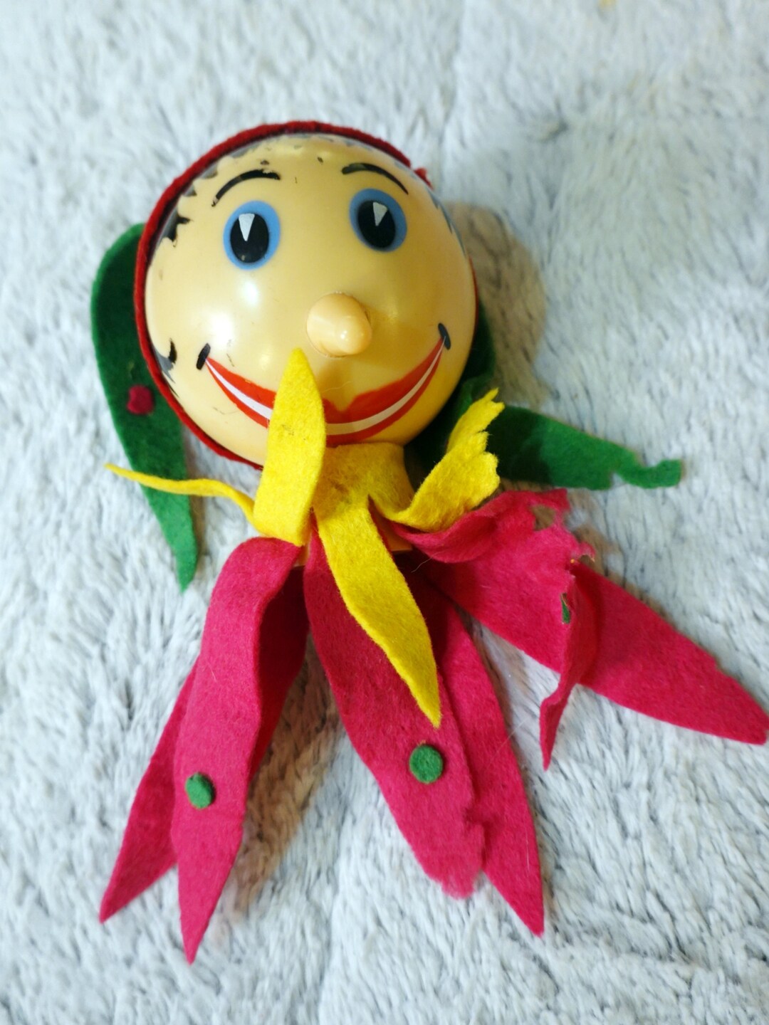 Vintage Spinning Musical Jester Toy, Minus the Stick It Needs to Do ...