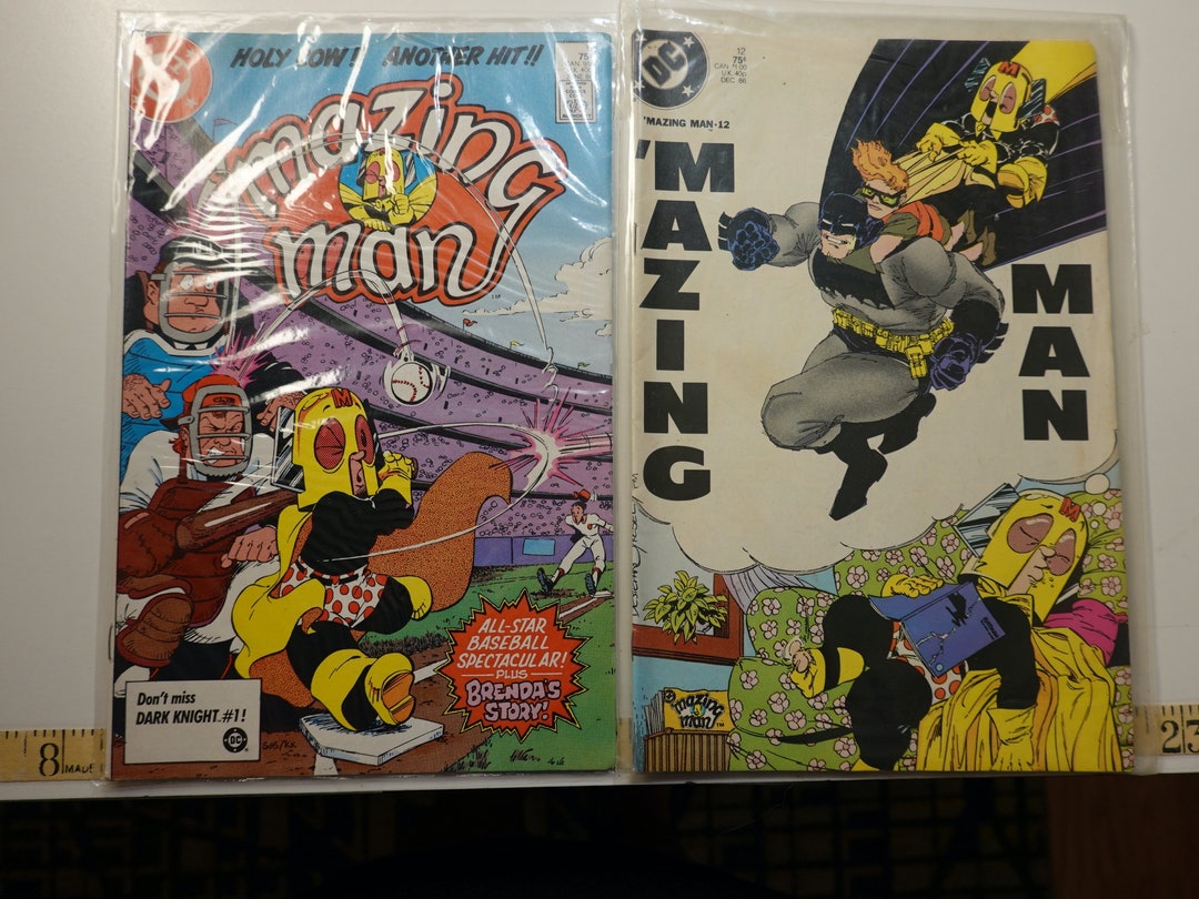 2 'mazing Man DC Comic Books 6 and 12 1986 Bob Rozakis - Etsy