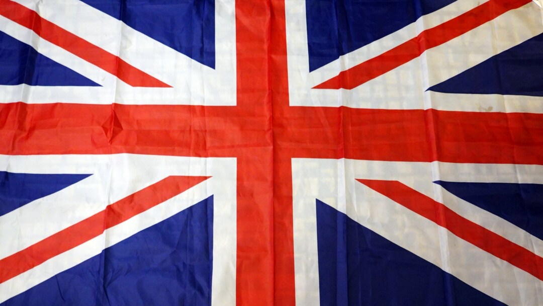 Vintage Ansley Brand British Union Jack Nylon Flag With Brass Grommets ...