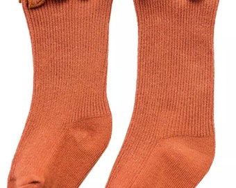 Orange Ruffle Socks - Etsy