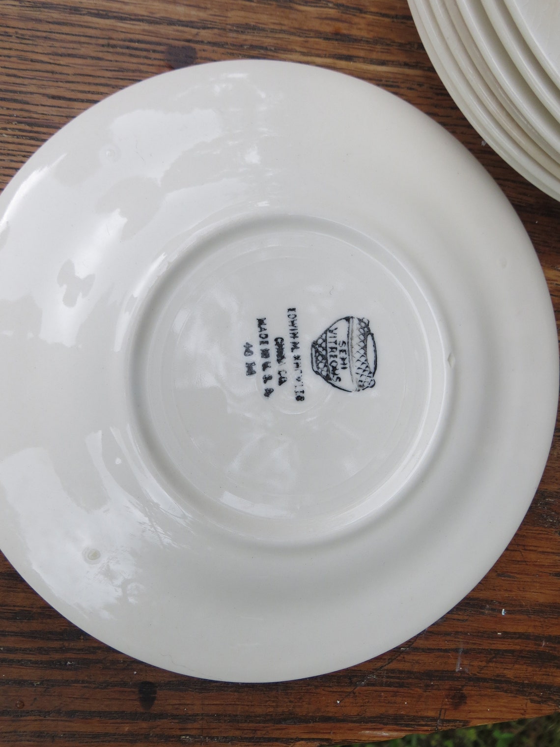 Vintage Set 8 of Edwin M Knowles Plates - Etsy