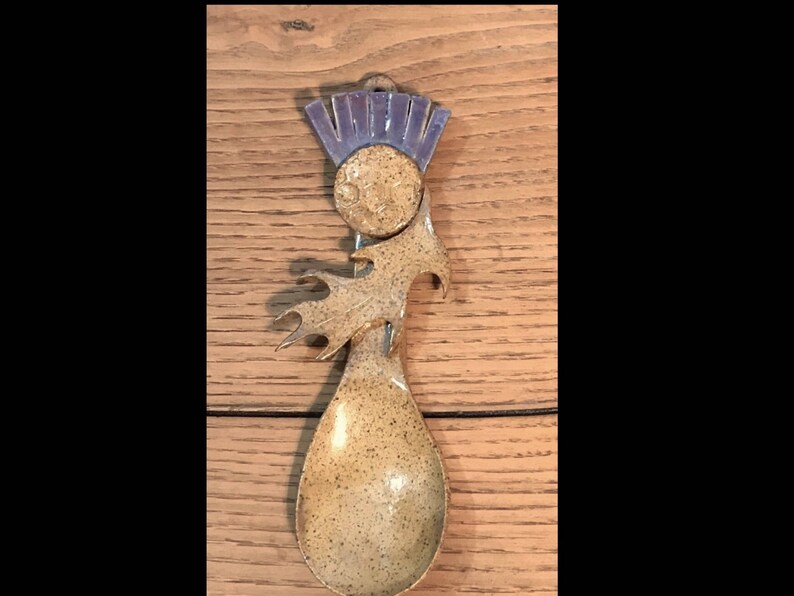 Thistle Spoon Scottish Thistle Spoon Carved Scottish spoon | Etsy