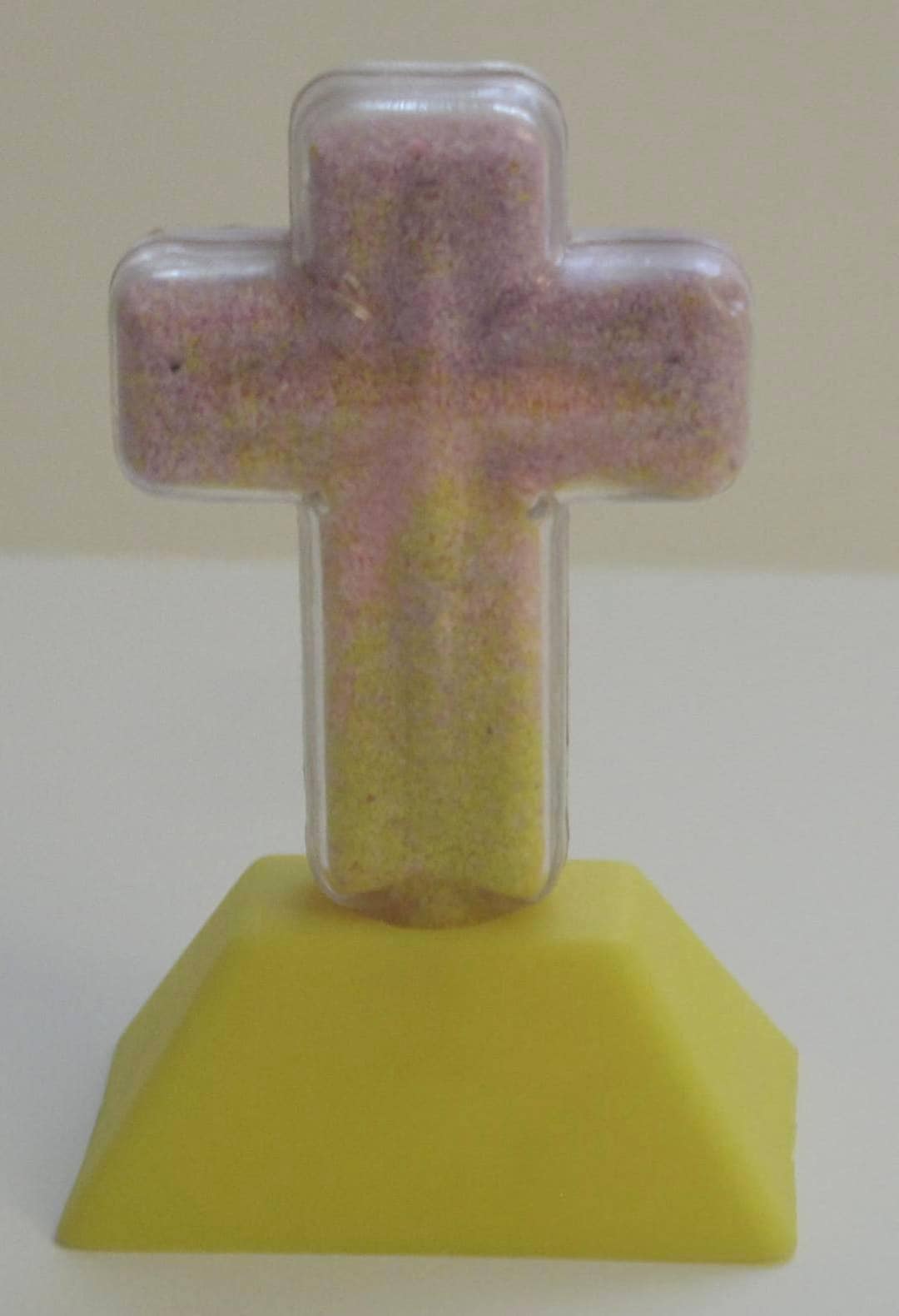 Colored Sand Filled Cross on Stand - Etsy
