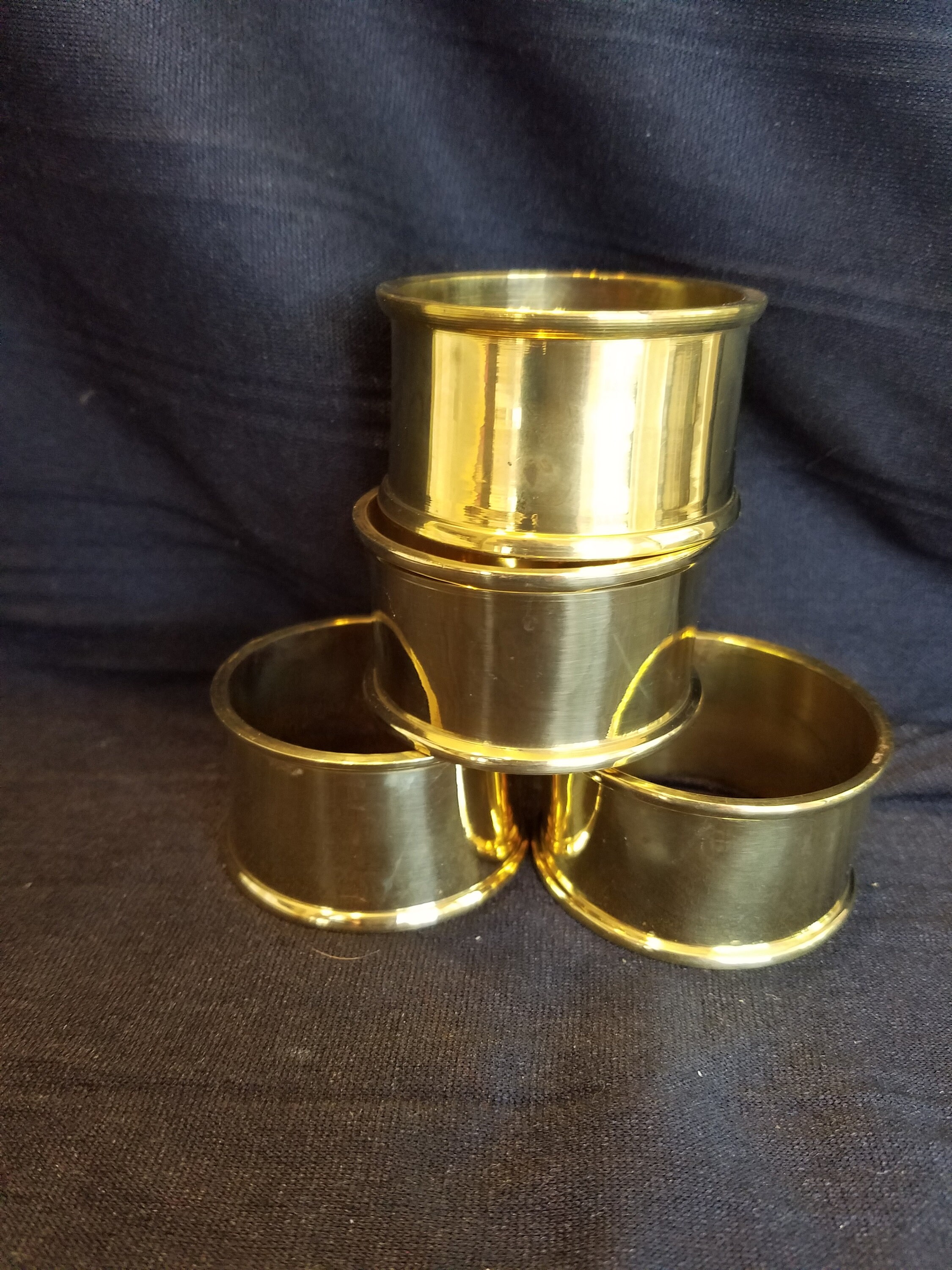 Vintage Leonard Brass-napkin Rings SET OF 4 in Original Box - Etsy
