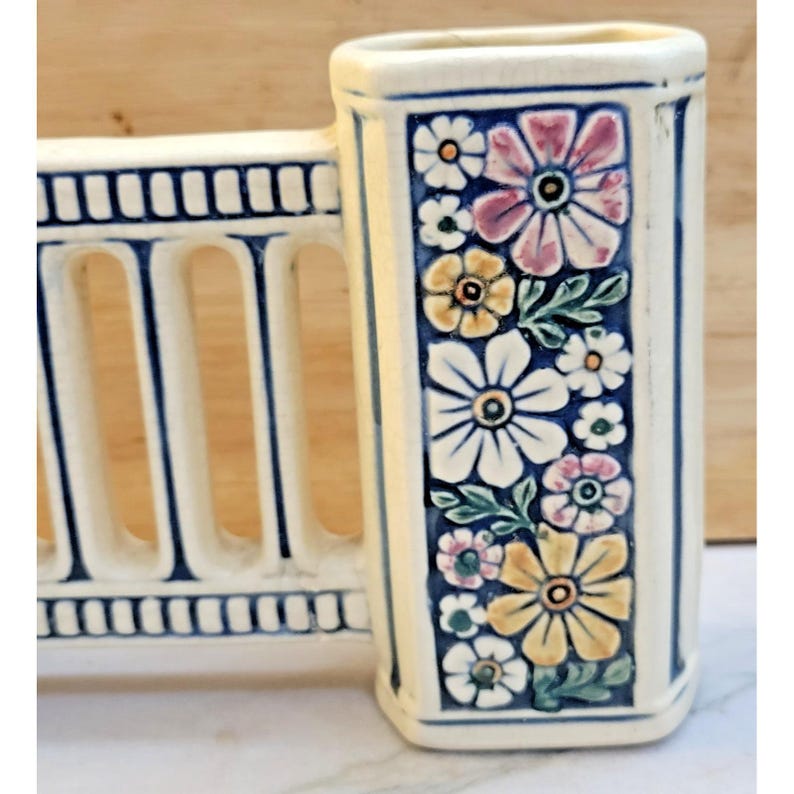 Antique 1905-1920 Edwardian Era Weller Pottery Florala Pattern Double ...