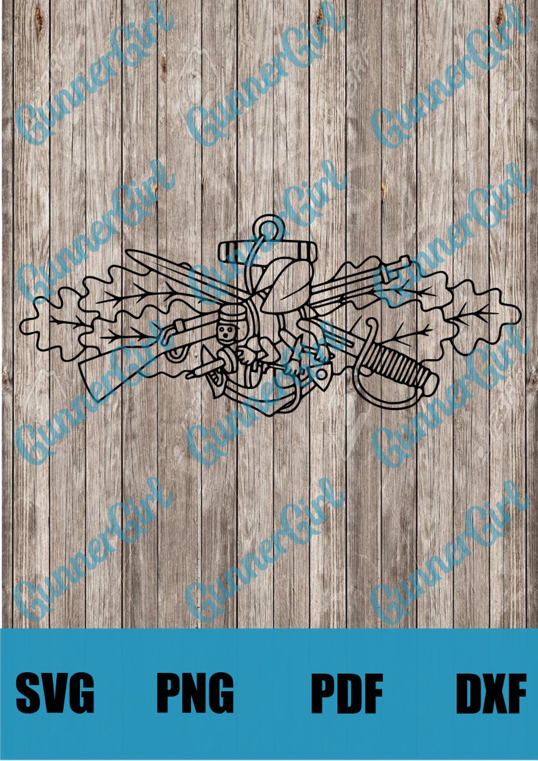 Navy Seabee Combat Warfare SVG - Etsy