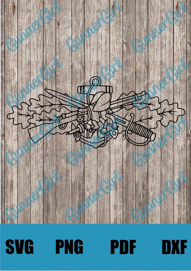 Navy Seabee Combat Warfare SVG - Etsy