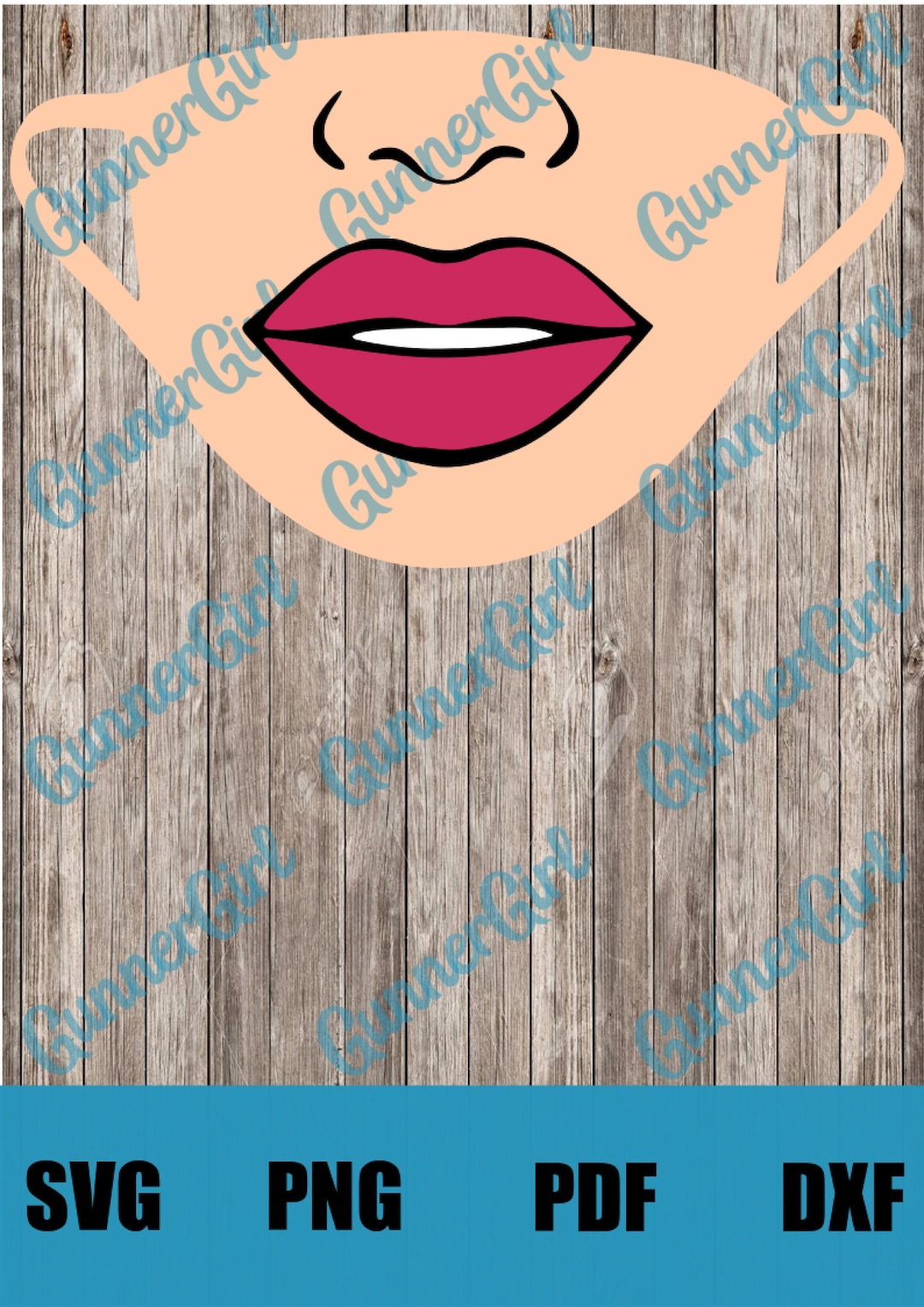 Comic Lips Mask SVG - Etsy