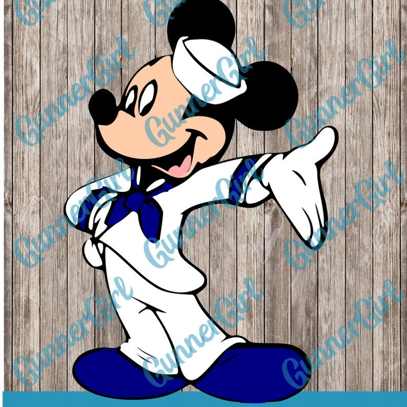 Nautical Mickey Mouse - Etsy