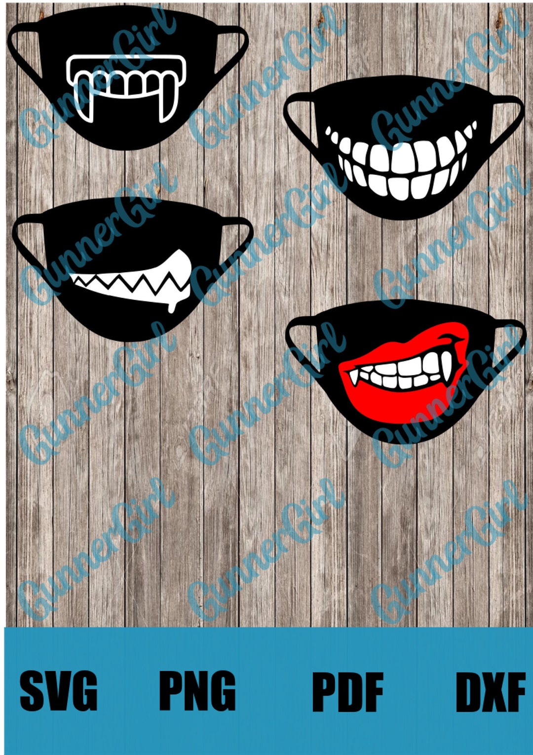 Halloween Mask Set SVG - Etsy