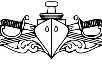 Navy Enlisted Surface Warfare SVG | Etsy