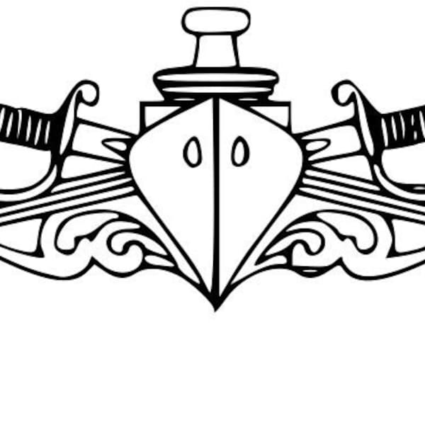 Buy Us Navy Warfare Pins Svg Online In India - Etsy India
