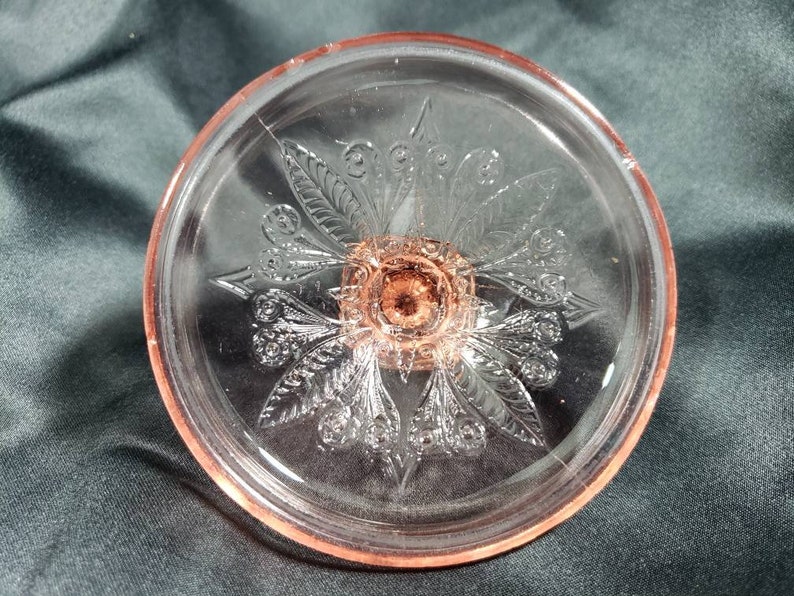 Pink Depression Glass Sugar Bowl Adam Pattern Jeanette Glass | Etsy