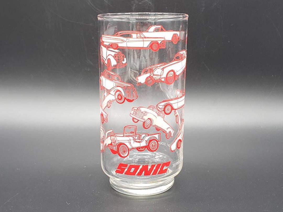 Vintage Collectible Drinking Glass Sonic Drive In Car Glass - Etsy