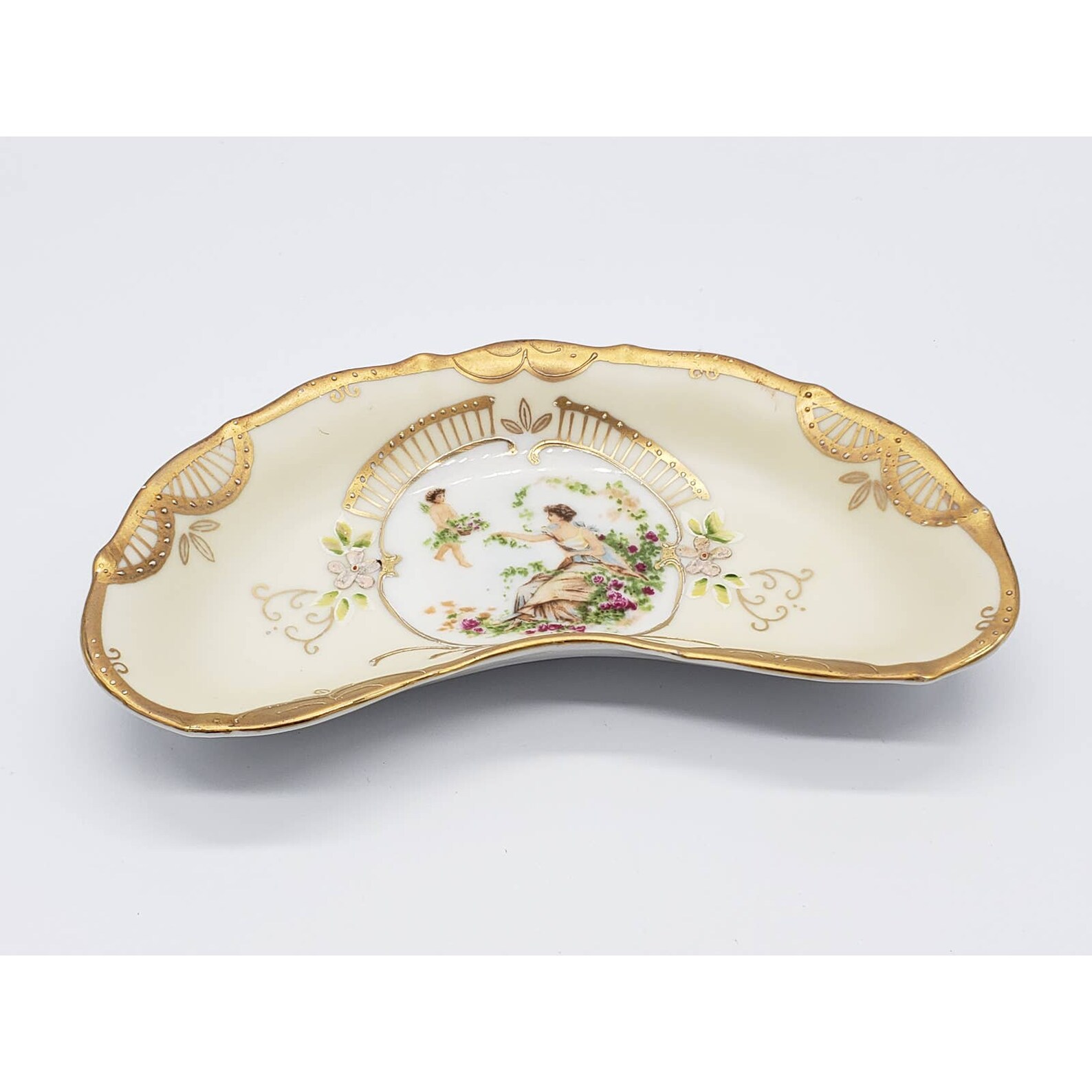 Vintage Trinket Dish Bone Dish Hand Painted Ardalt Japan | Etsy