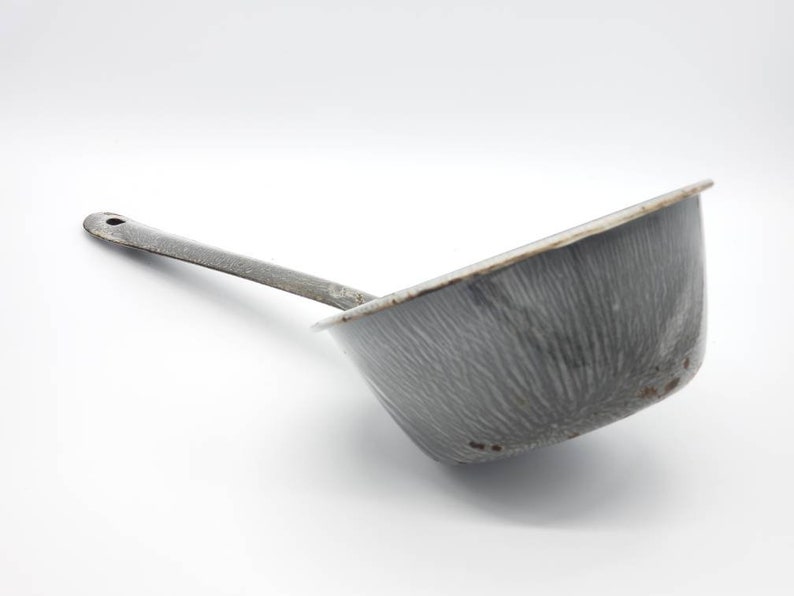 Vintage Dipper Gray Enamelware Long Handle Enamelware Ladel - Etsy