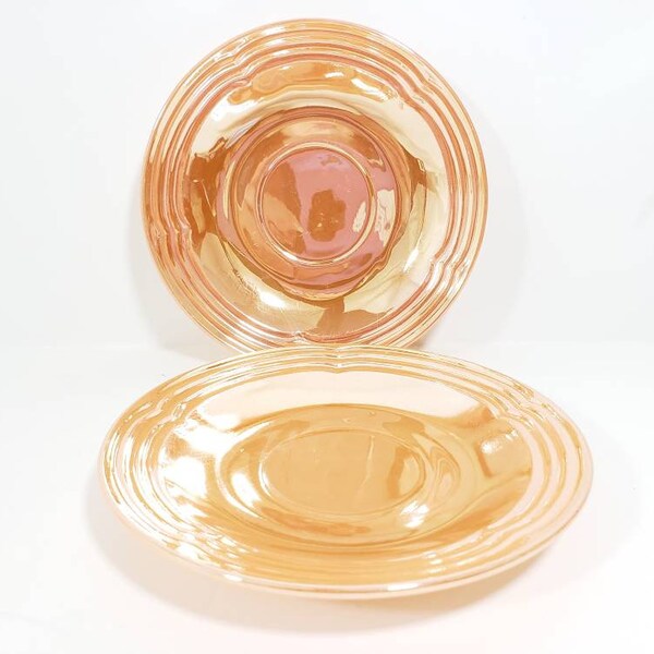 Peach Lusterware - Etsy