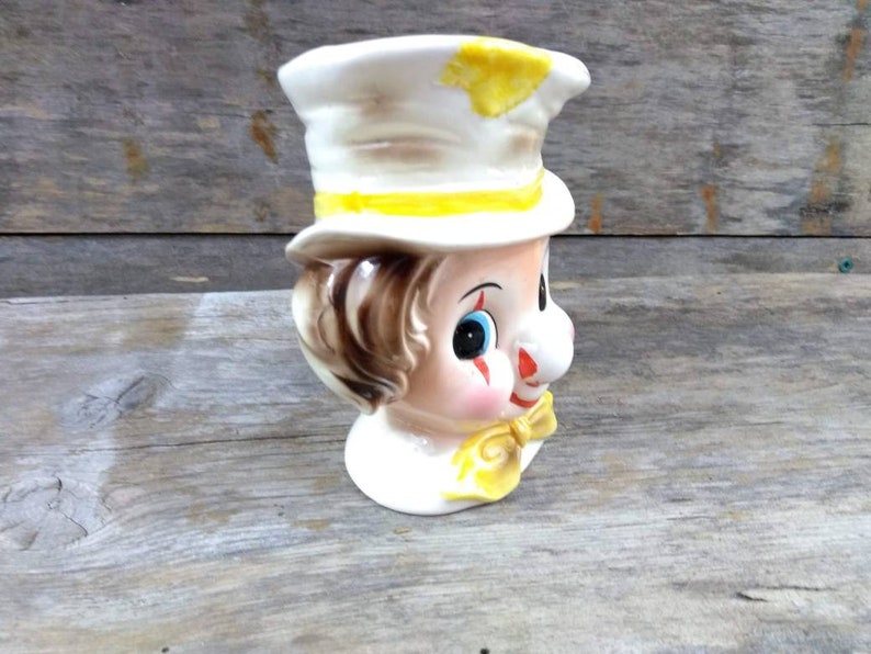 Ceramic Clown Head Vase Succulent Planter Nursery Decor - Etsy