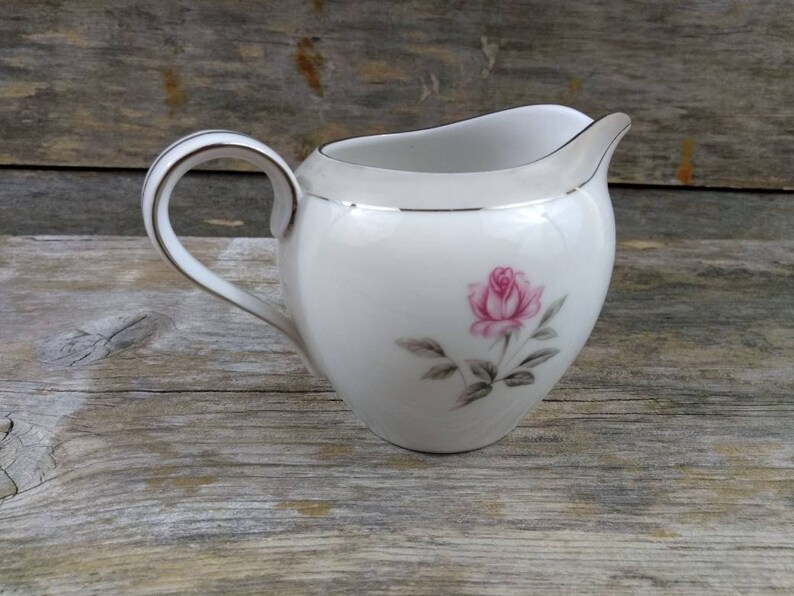 Pink Rose Vintage Creamer Cottage Decor - Etsy