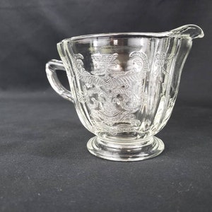 Recollections Clear Creamer Indiana Glass Madrid Pattern - Etsy