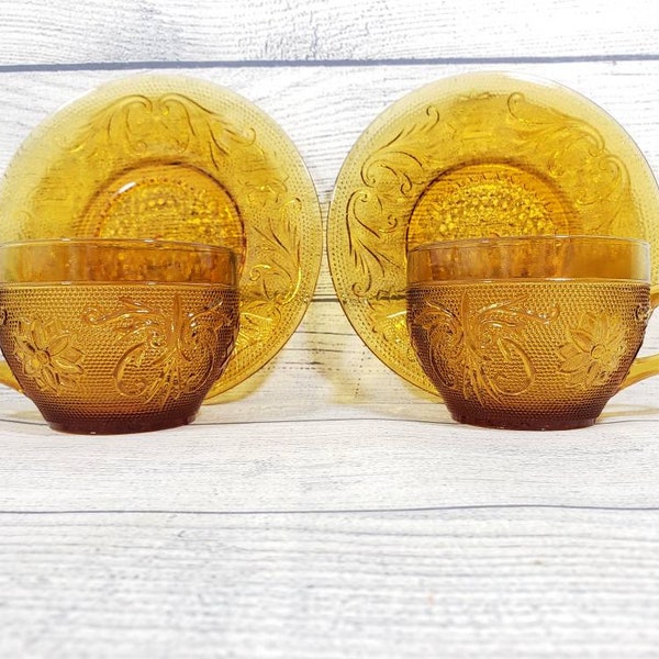 Amber Tiara Glassware - Etsy