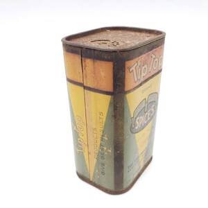 Vintage Spice Tin/ Box, Rare Tin Top Cloves Spice Box Kitchen Decor ...