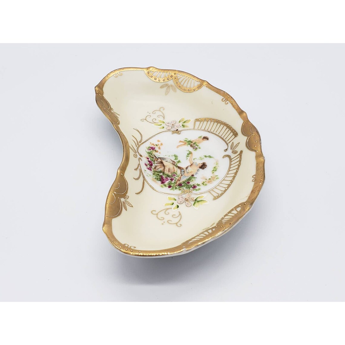 Vintage Trinket Dish Bone Dish Hand Painted Ardalt Japan | Etsy