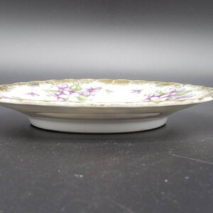 Vintage Royal Sealy, China Saucer, Violet Pattern, Gold Trim - Etsy