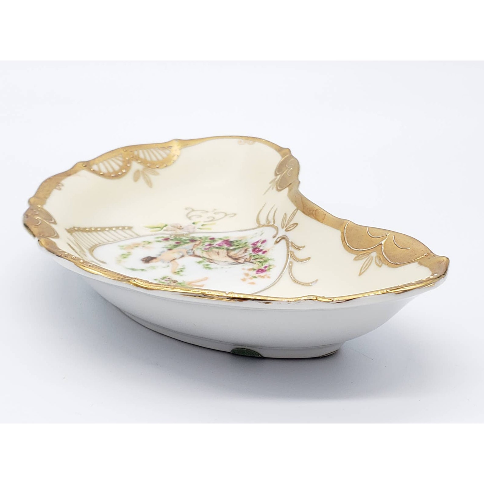 Vintage Trinket Dish Bone Dish Hand Painted Ardalt Japan - Etsy