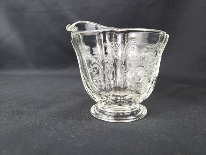 Recollections Clear Creamer Indiana Glass Madrid Pattern | Etsy