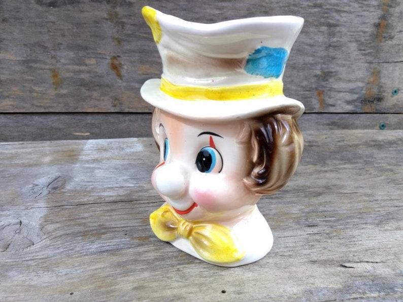Ceramic Clown Head Vase Succulent Planter Nursery Decor - Etsy